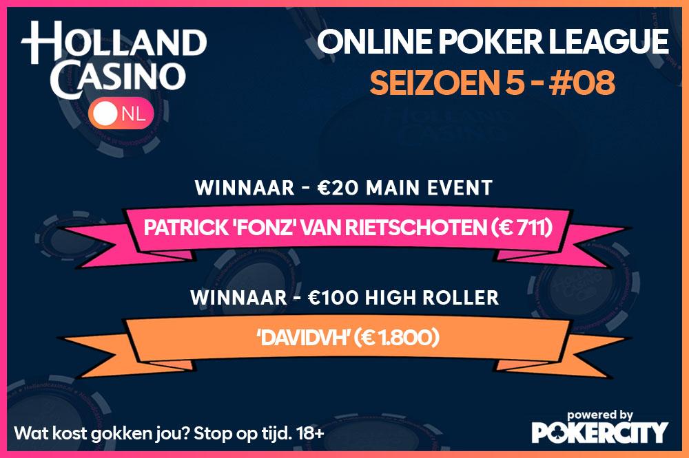 HCOPL S5 #8: Patrick 'Fonz' van Rietschoten wint Main Event (€711 ...